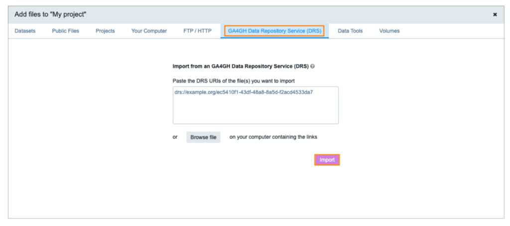 The Data Repository Service API on Seven Bridges: Towards Global ...